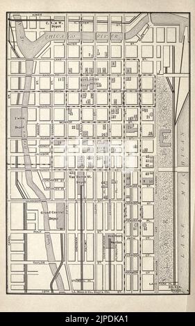 Map of the World's Fair in 1893 Chicago Stock Photo - Alamy