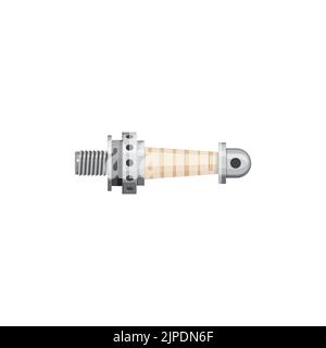 Driveshaft or input shaft isolated car detail realistic icon. Vector ...