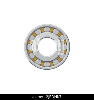 Ball bearing with rolling elements spherical balls. Vector motion ...