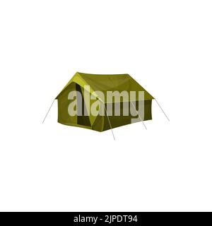 Tent for soldiers at military camp cartoon illustration Stock Vector ...