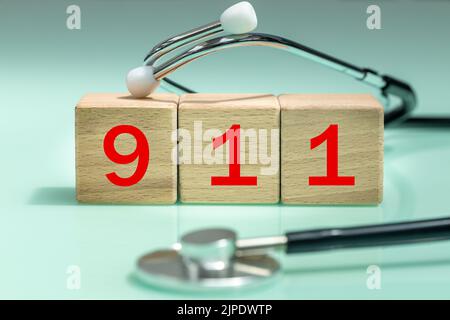 Emergency telephone numbers on an ambulance, UK Stock Photo - Alamy