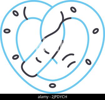 pretzel bakery icon Stock Vector Image & Art - Alamy