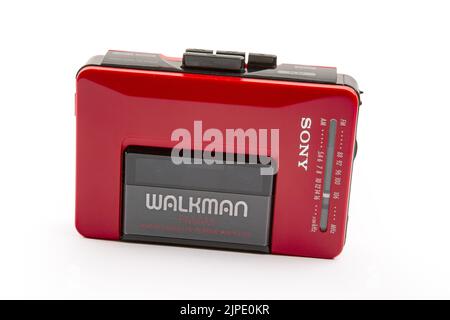 walkman, sony, kompaktkassette, walkmen Stock Photo - Alamy