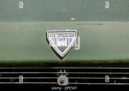 Reliant Robin popular fibreglass small three-wheeled car, manufacture ...