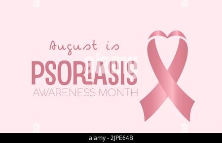 Psoriasis awareness month calligraphic banner design on isolated ...