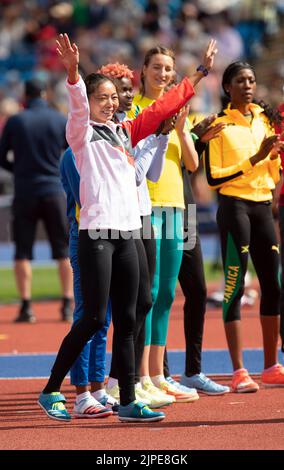 Suat Li Michelle Sng of Singapore competes in the Women's High Jump at ...