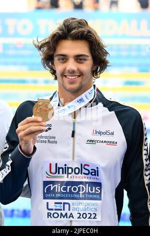Thomas Ceccon (ITA) during European Aquatics Championships Rome 2022 at the Foro Italico on 12 ...