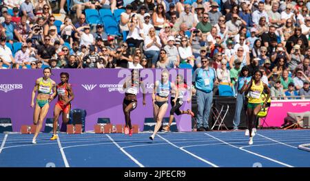 Jacinta Beecher, Beth Dobbin and Elaine Thompson-Herah competing in the ...