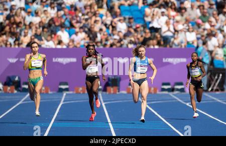 Jacinta Beecher, Beth Dobbin and Elaine Thompson-Herah competing in the ...