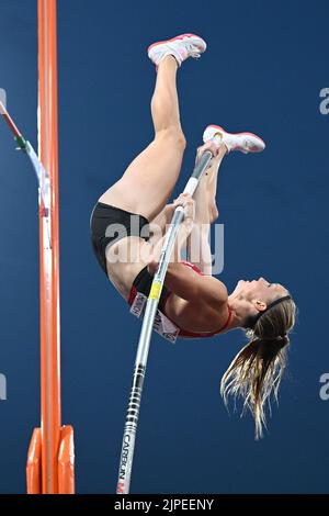 Caroline Bonde Holm (Denmark). Pole vault women. European Championships ...