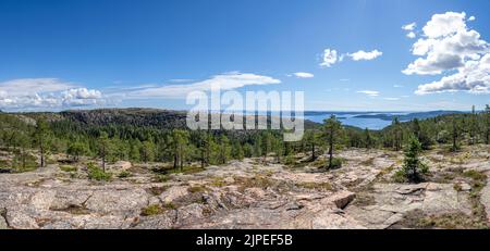 Stunning View of Skuleskogen National park and Sweden High Coast Stock ...