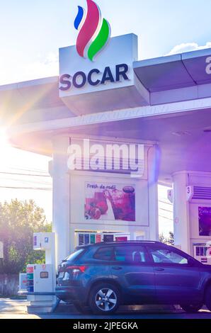 Logo sign of Socar gas station at Lugano on Switzerland Stock Photo - Alamy