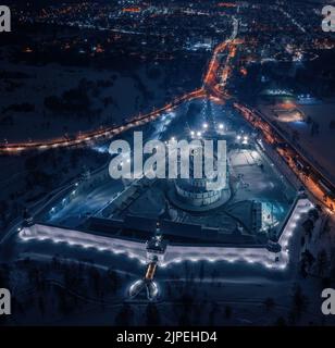A breathtaking bird's eye view of The Resurrection Monastery with ...