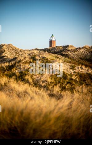 quermarkenfeuer rotes kliff on sylt Stock Photo - Alamy