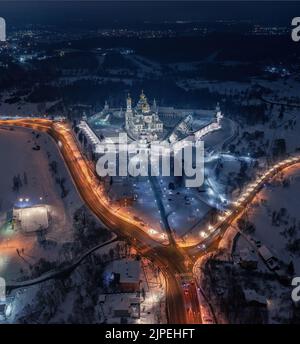 A breathtaking bird's eye view of The Resurrection Monastery with ...