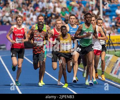Abel Kipsang, Emmanuel Otim and Andrew Boniphace Rhobi competing in the ...