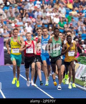 David Mullarkey and Andrew Boniphace Rhobi competing in the men’s 1500m ...