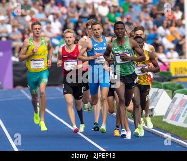 David Mullarkey and Andrew Boniphace Rhobi competing in the men’s 1500m ...