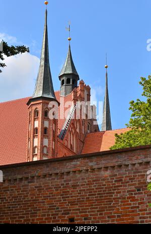 The Cathedral complex in Frombork, a historical monument museum of ...