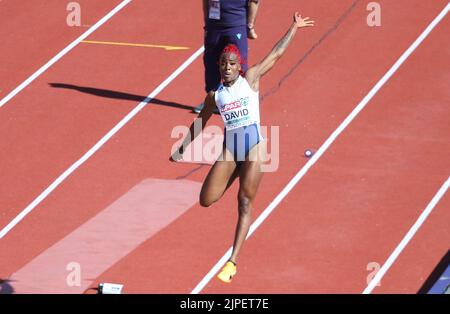 Yanis David of France during the Athletics, Women's Long Jump at the ...