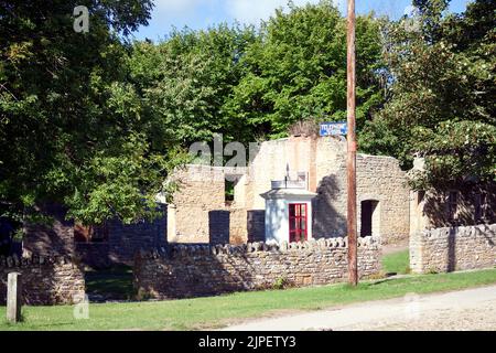 Tyneham abandoned village, Dorset Stock Photo - Alamy