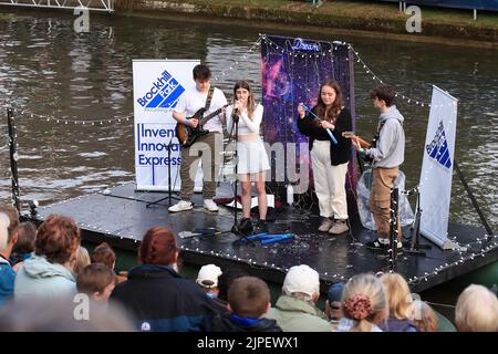 The float for Brockhill Park performing arts academy seen during the ...
