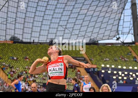 Annik Kalin of Switzerland competing in the women’s long jump final at ...