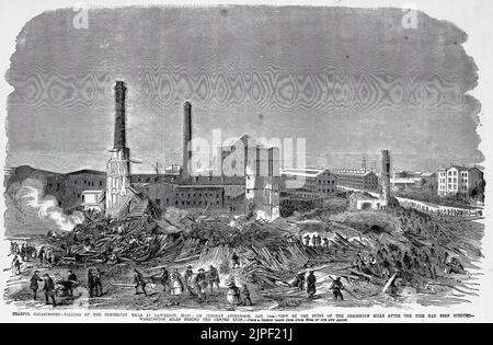 Frightful catastrophe - Falling of the Pemberton Mills at Lawrence ...
