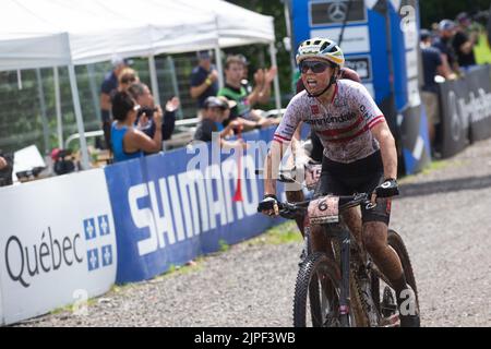 August 07, 2022: Mona Mitterwallner of Austria (6) on course to placing ...