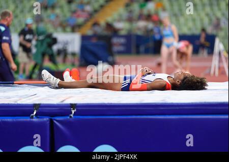 Marie-Julie Bonnin (France). Pole vault women. European Championships ...