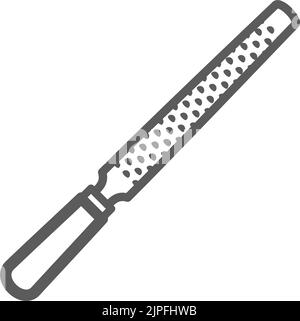 File tool in hand metal rasp in arm use manual instrument equipment for ...