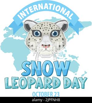 International Snow Leopard Logo Concept illustration Stock Vector Image ...