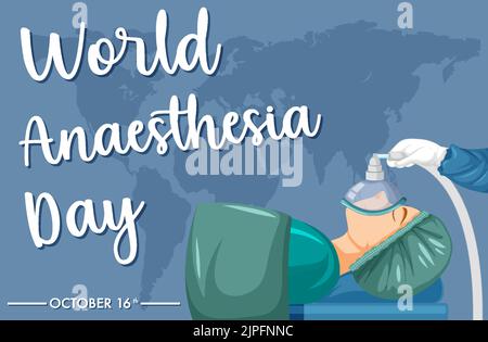 World Anaesthesia Day Banner Design illustration Stock Vector Image ...