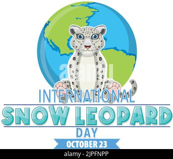 International Snow Leopard Logo Concept illustration Stock Vector Image ...
