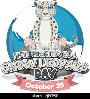 International snow leopard day illustration Stock Vector Image & Art ...