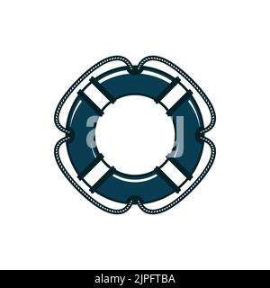 Life buoy icon. Lifeguard safety and rescue floating ring. Vector ...