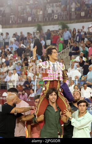 August 18, 2022: August 17, 2022 (malaga) Roca Rey opens the big door ...