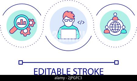 Programmer loop concept icon Stock Vector Image & Art - Alamy