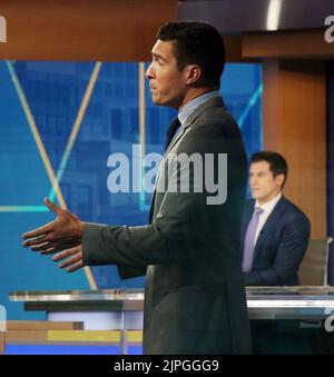 August 17, 2022 WIll Reeve on the set of Good Morning America in New ...