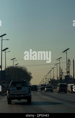 Traffic at Alick Nkhata Road in Lusaka, Zambia Stock Photo - Alamy