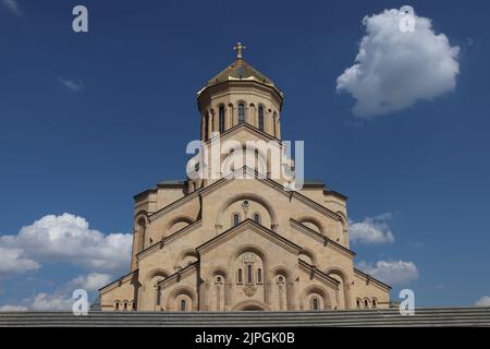 A low-angle shot of Holy Trinity Cathedral of Tbilisi Stock Photo - Alamy