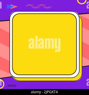 Blank Frame Decorated With Colorful Flowers And Foliage Arranged ...