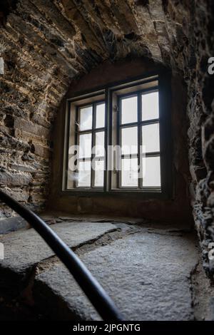 The Carlsten's Fortress located in Marstrand, Sweden, with sunlight ...