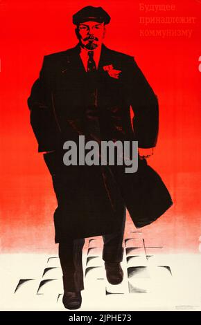 Vladmir Lenin - Soviet Propaganda (1969). Russian Poster "Lenin's ...