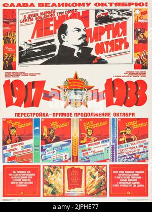 LENIN Vintage Soviet propaganda poster ‘The Victory of Communism is ...