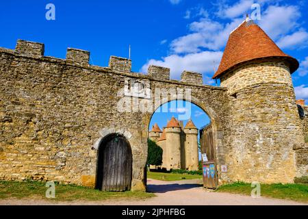 Medieval castle of Sarzay Stock Photo - Alamy