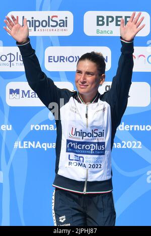 Rome, . 16th Aug, 2022. Elena Bertocchi during European Swimming ...