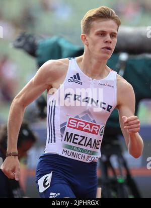 Yanis Meziane of France Men's 800m during the European Athletics ...