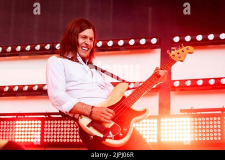 Seth Bolt of NEEDTOBREATHE performs at Shoreline Amphitheatre on August ...