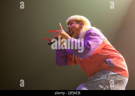 Madison, USA. 17th Aug, 2022. Jawny (Jacob Lee-Nicholas Sullenger) on ...